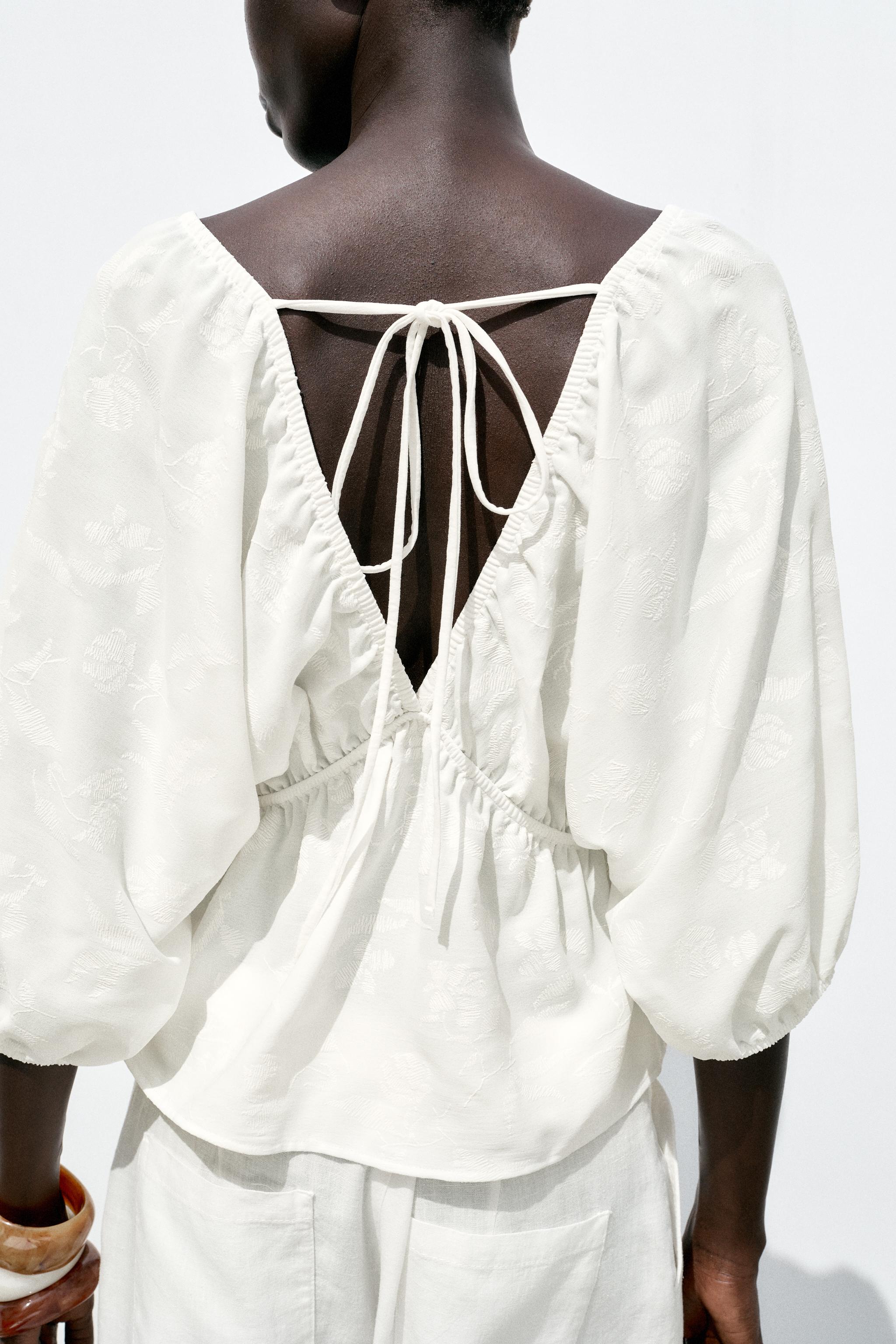 JACQUARD TOP - Khaki | ZARA Canada JACQUARD TOP - Khaki | ZARA Canada