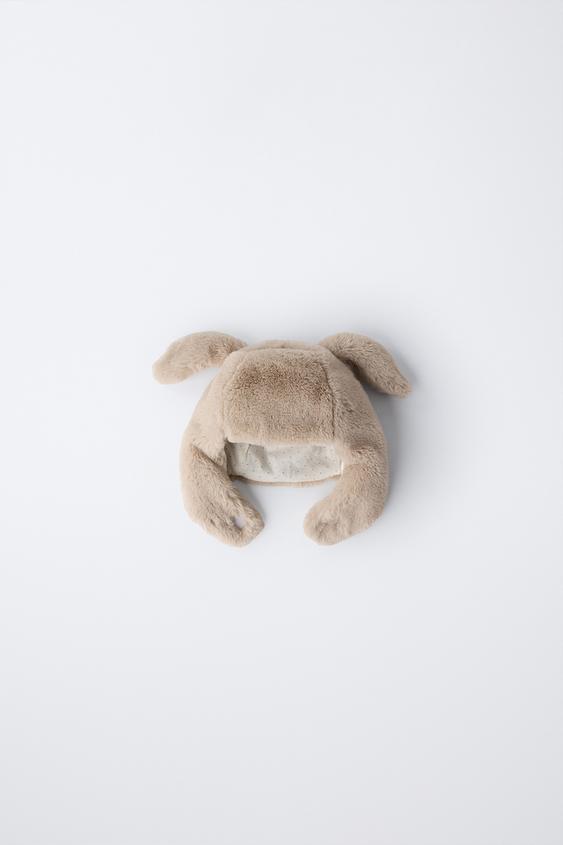 3-6 ANS / BONNET EFFET FOURRURE LAPIN - Sable | ZARA Suisse / Switzerland