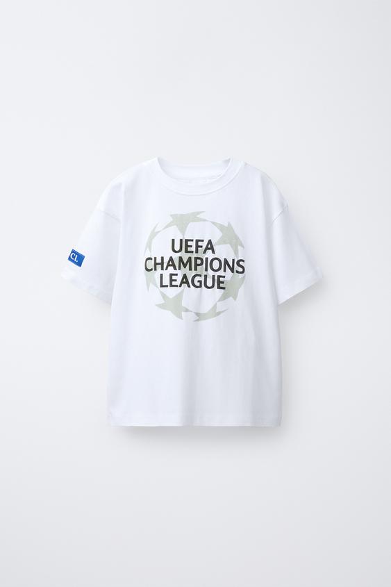 UEFA CHAMPIONS LEAGUE ® PRINTED T-SHIRT - White | ZARA United States