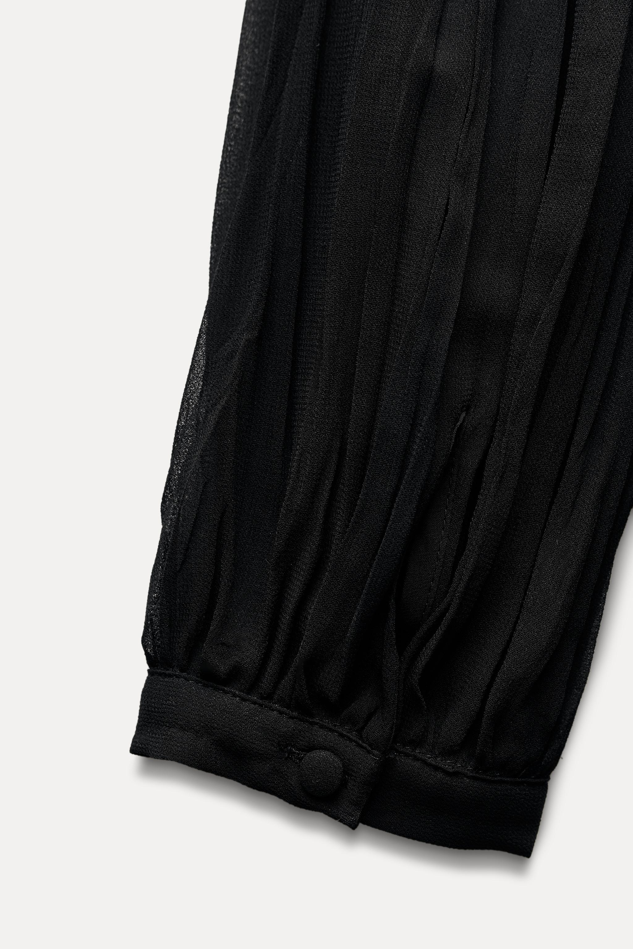 COMBINATION MINI DRESS - Black | ZARA United States COMBINATION MINI DRESS - Black | ZARA United States