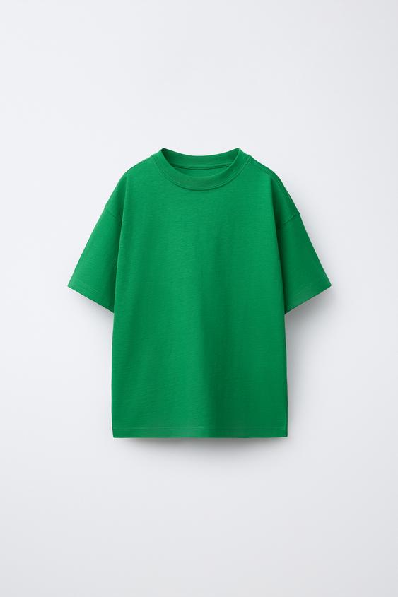 PLAIN T-SHIRT - Green | ZARA United States