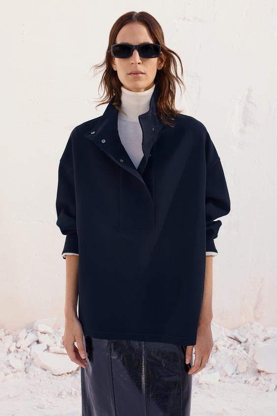 FAUX-PATENT-FINISH LEATHER SKIRT X STUDIO NICHOLSON - Black | ZARA ...