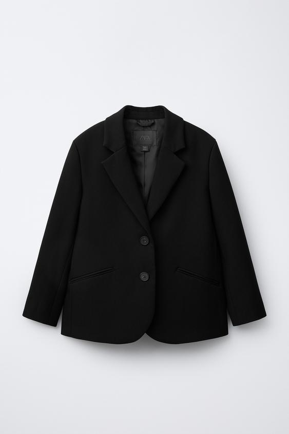 PLAIN BLAZER - Black | ZARA United States