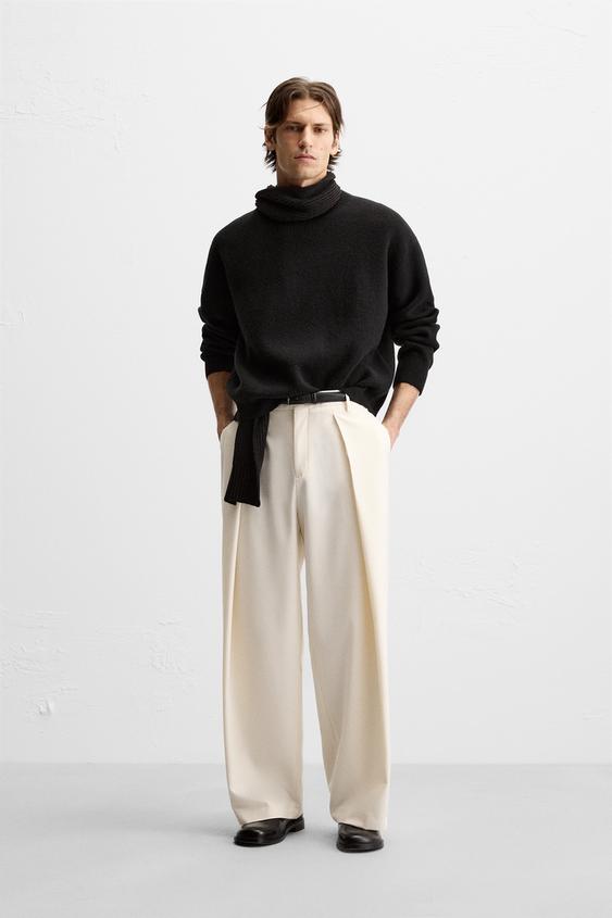 ΠΑΝΤΕΛΟΝΙ Wide Fit ΠΙΕΤΕΣ Σπασμένο λευκό Zara Greece Ελλαδα