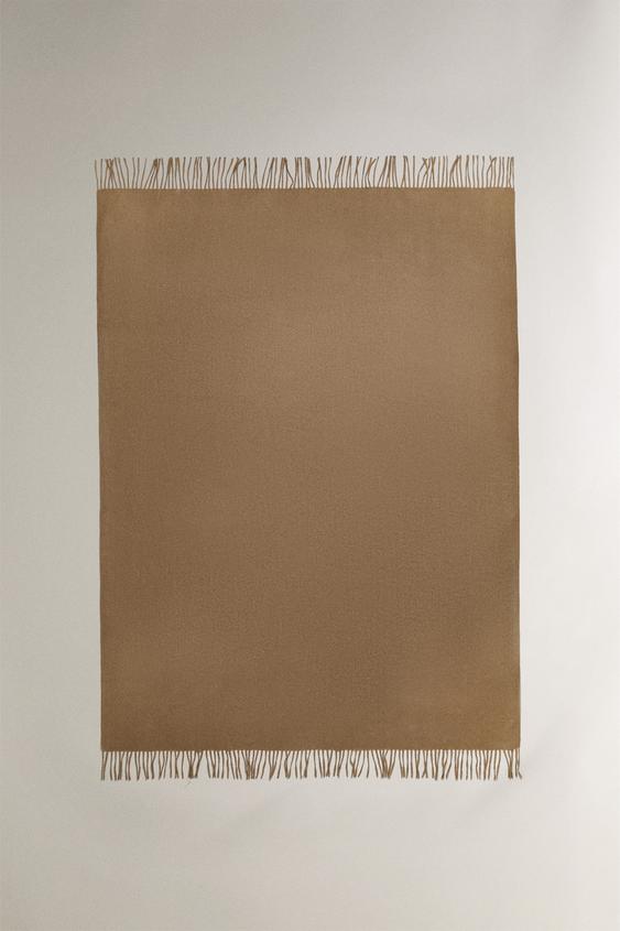 DECORATIVE PLAIN THROW - Beige | ZARA United Kingdom