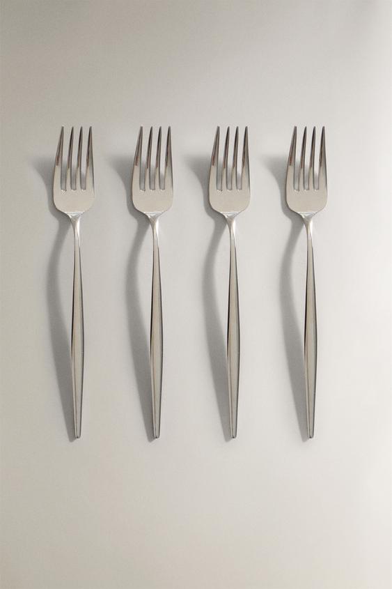 SET OF FORKS WITH THIN HANDLES (SET OF 4) - Steel | ZARA Canada