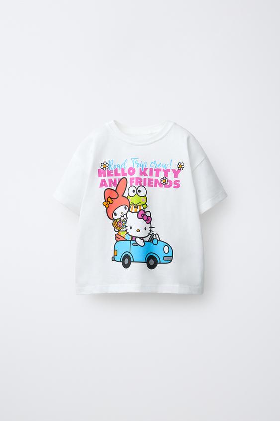 MAGLIETTA AUTO HELLO KITTY AND FRIENDS © SANRIO - Bianco | ZARA Italia ...