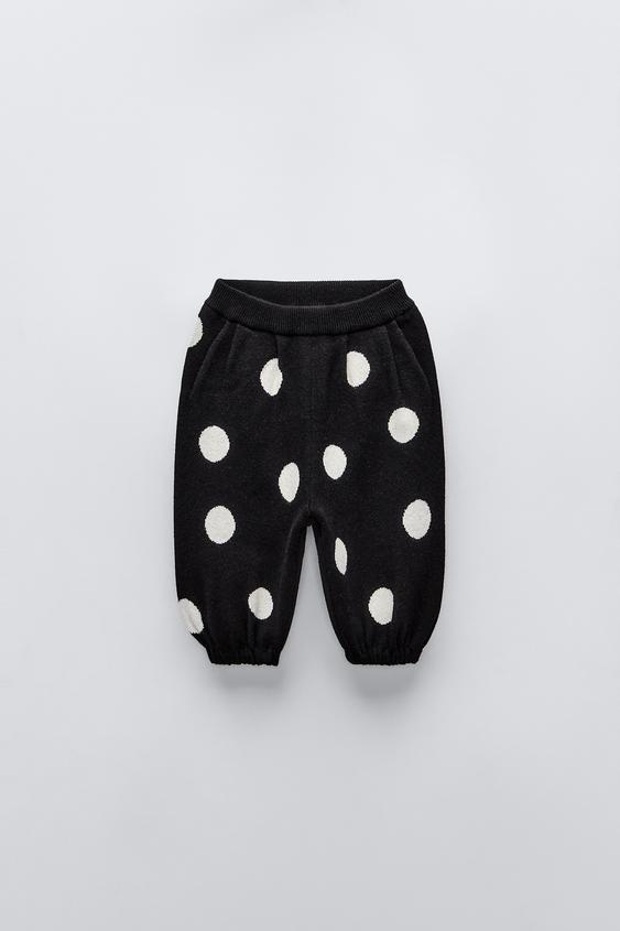 JOGGER PUNTO TOPOS - Negro | ZARA Chile