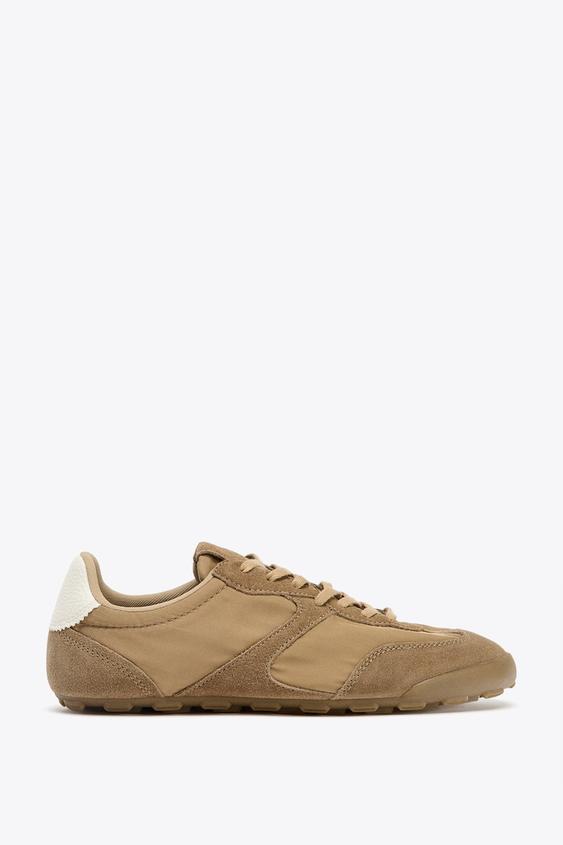 SOFT RUNNING TRAINERS - Brown | ZARA Singapore