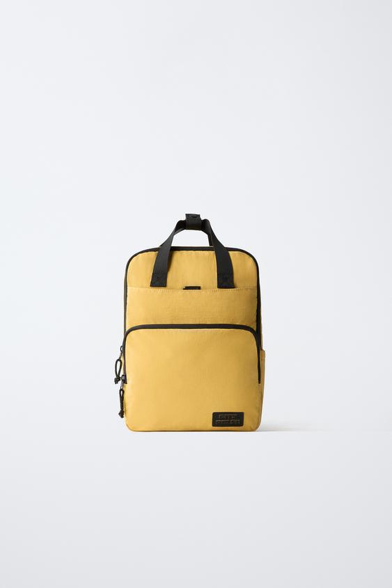 BASIC MINI BACKPACK - Yellow | ZARA UAE - Dubai/Sharjah/Ajman/UAQ/Fujairah
