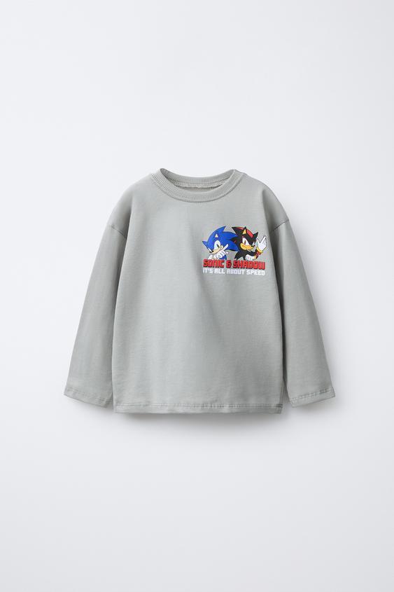 SONIC AND SHADOW © SEGA T-SHIRT - Gri | ZARA Türkiye / Turkey