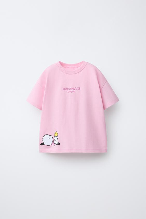 POCHACCO AND HIS FRIENDS © SANRIO T-SHIRT - Pink | ZARA Turkey