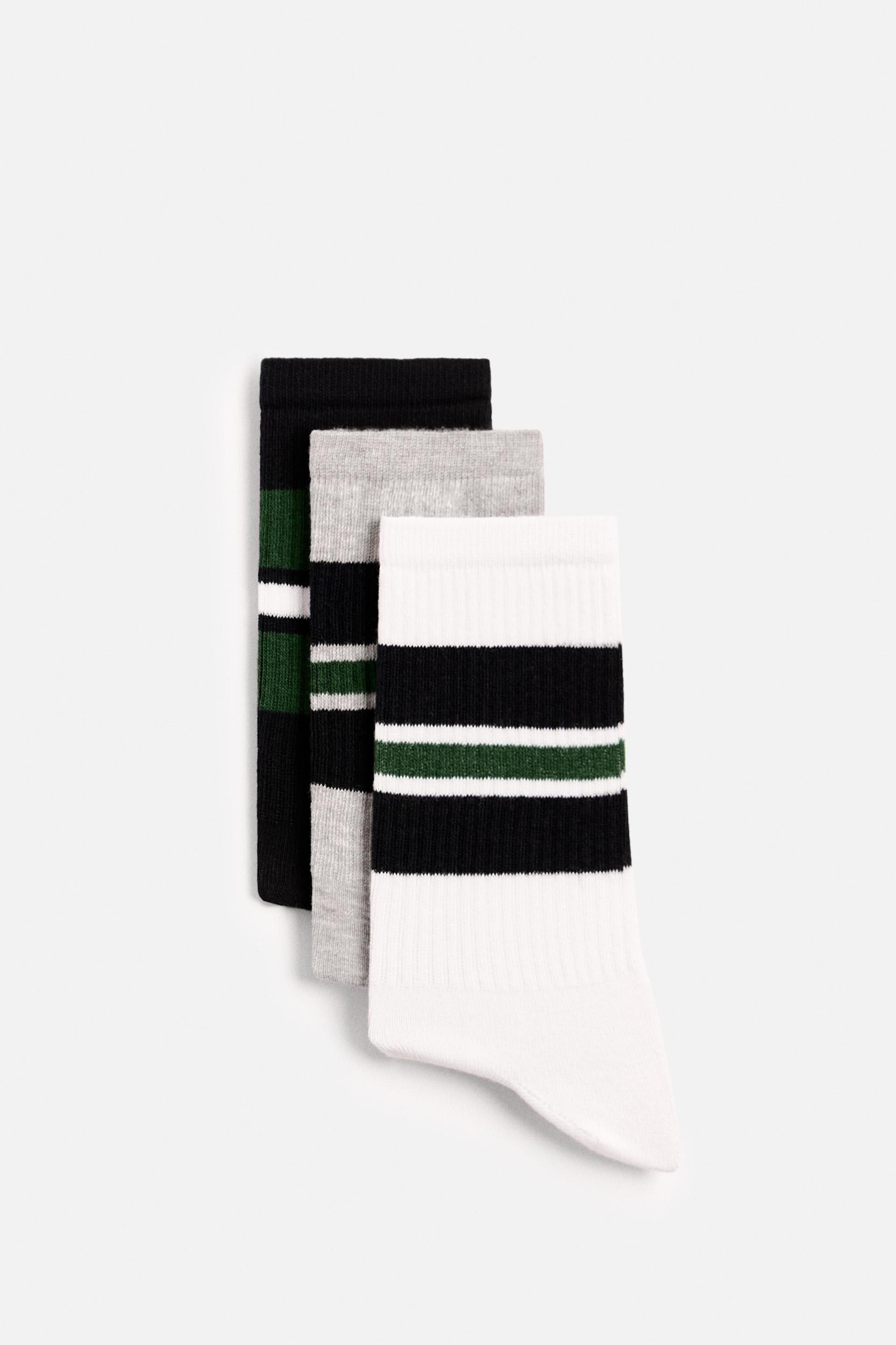 PACK OF 3 STRIPED SOCKS - various | ZARA New Zealand