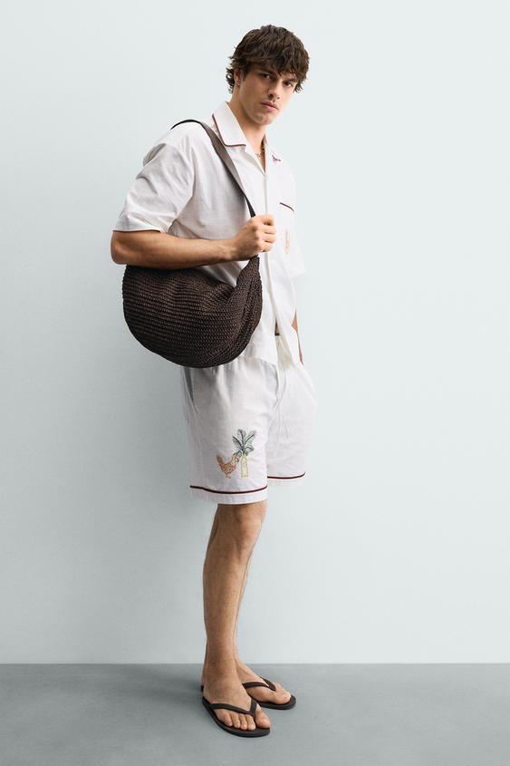 BRAIDED SHOULDER BAG - Brown | ZARA South Africa