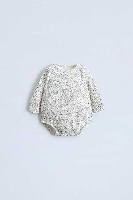 ANIMAL PRINT BODYSUIT - Ecru | ZARA South Africa