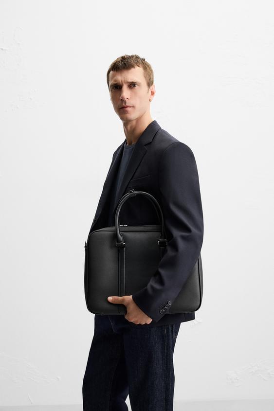 TEXTURE BRIEFCASE - Black | ZARA Cambodia