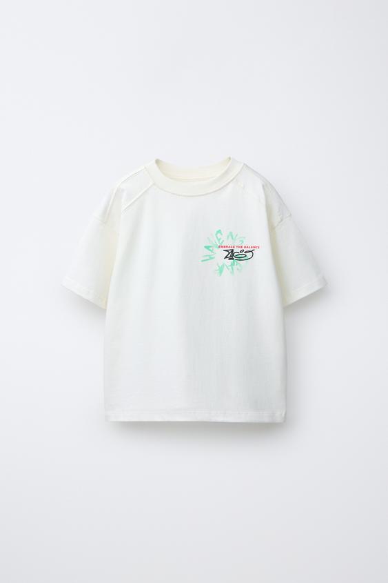 T-SHIRT IMPRIMÉ - Blanc | ZARA France