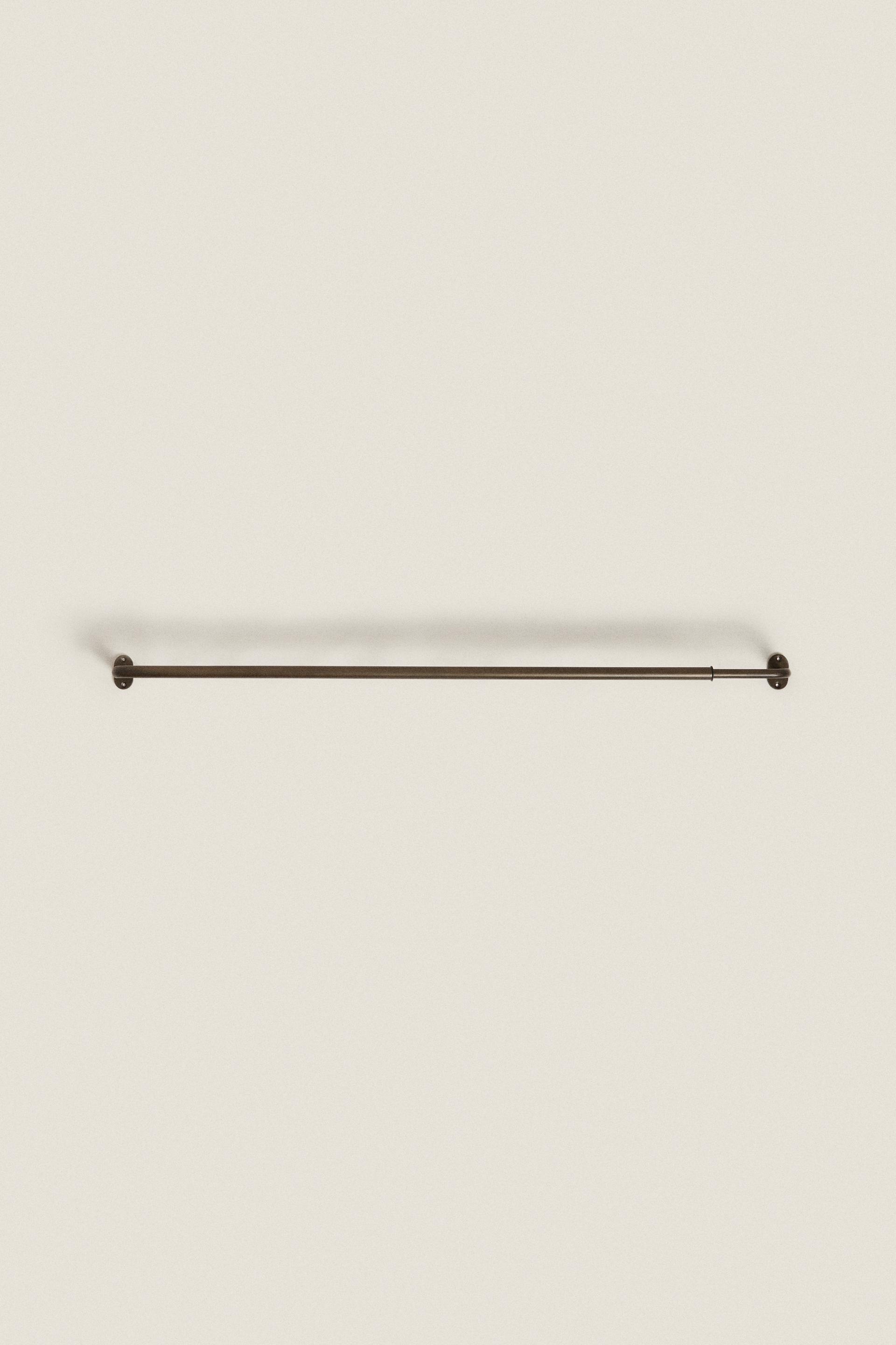 EXTENDIBLE METALLIC CURTAIN RAIL - Black | ZARA United States