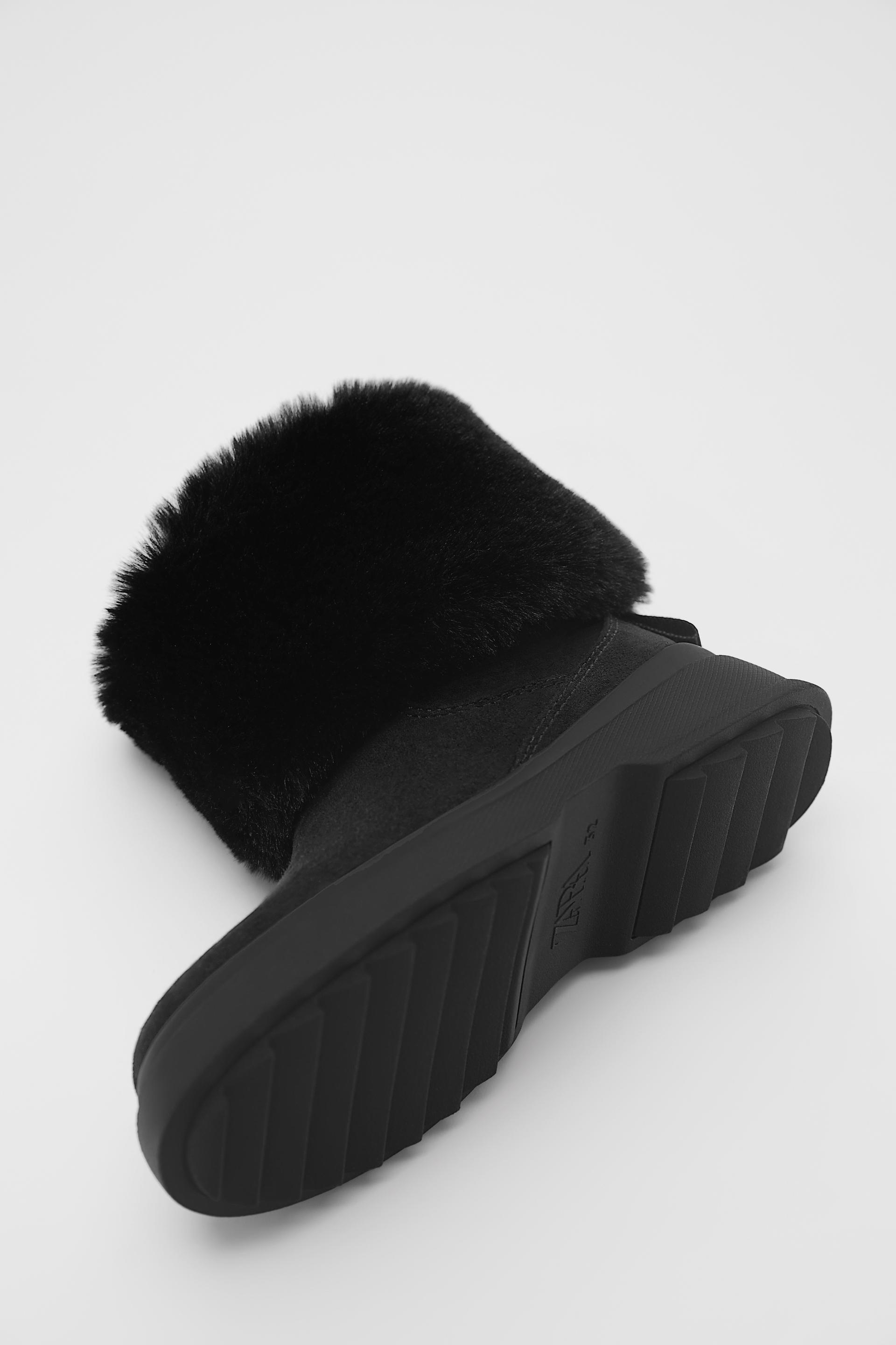 Zara LINED ANKLE BOOTS 72537506 040 zara-lined-ankle-boots-72537506-040