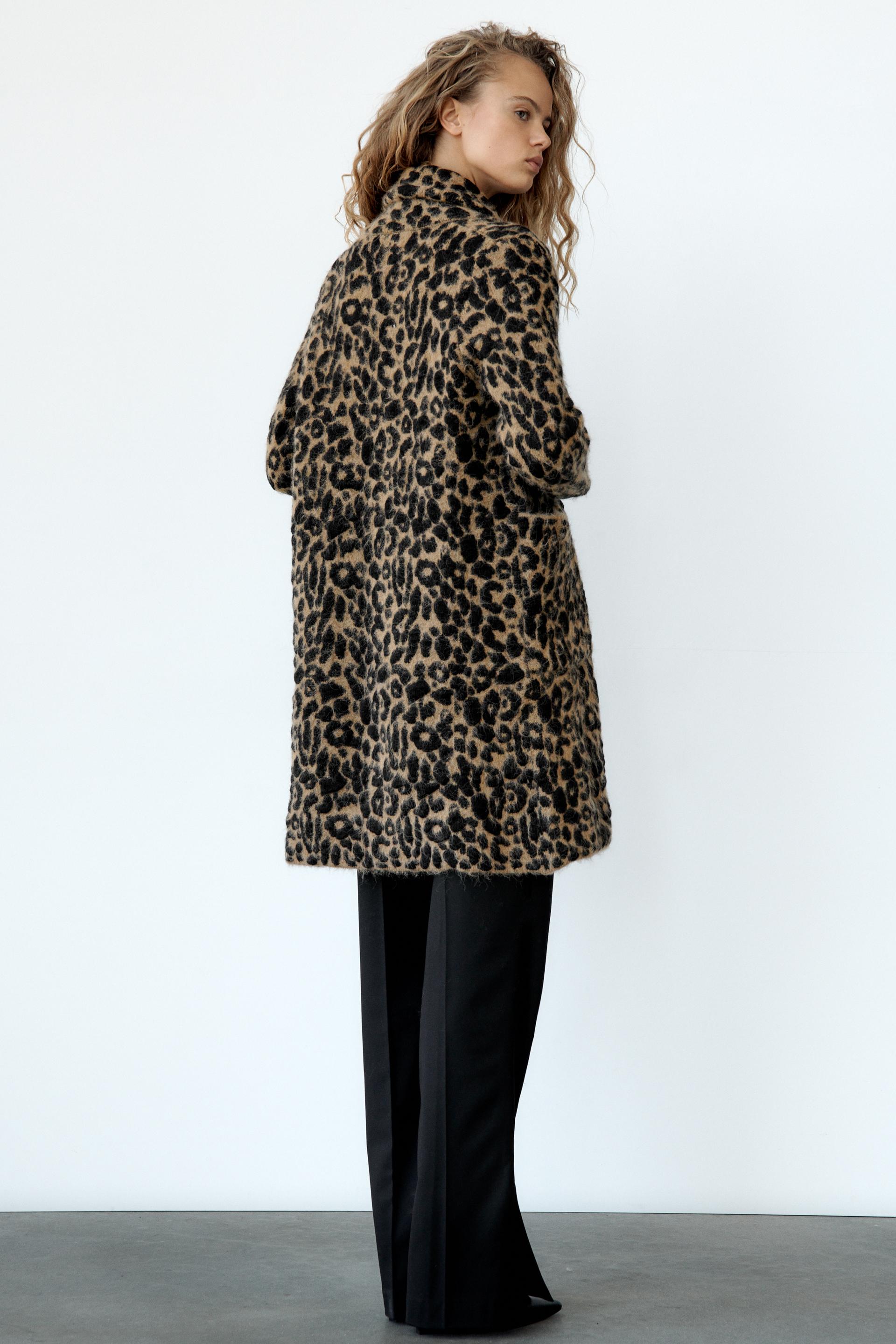 Zara Animal Print Coat - Tradingbasis