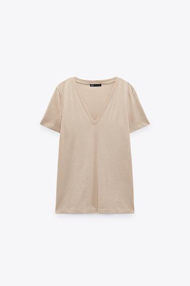 Women's V-neck T-shirts | Explore our New Arrivals | ZARA Australia