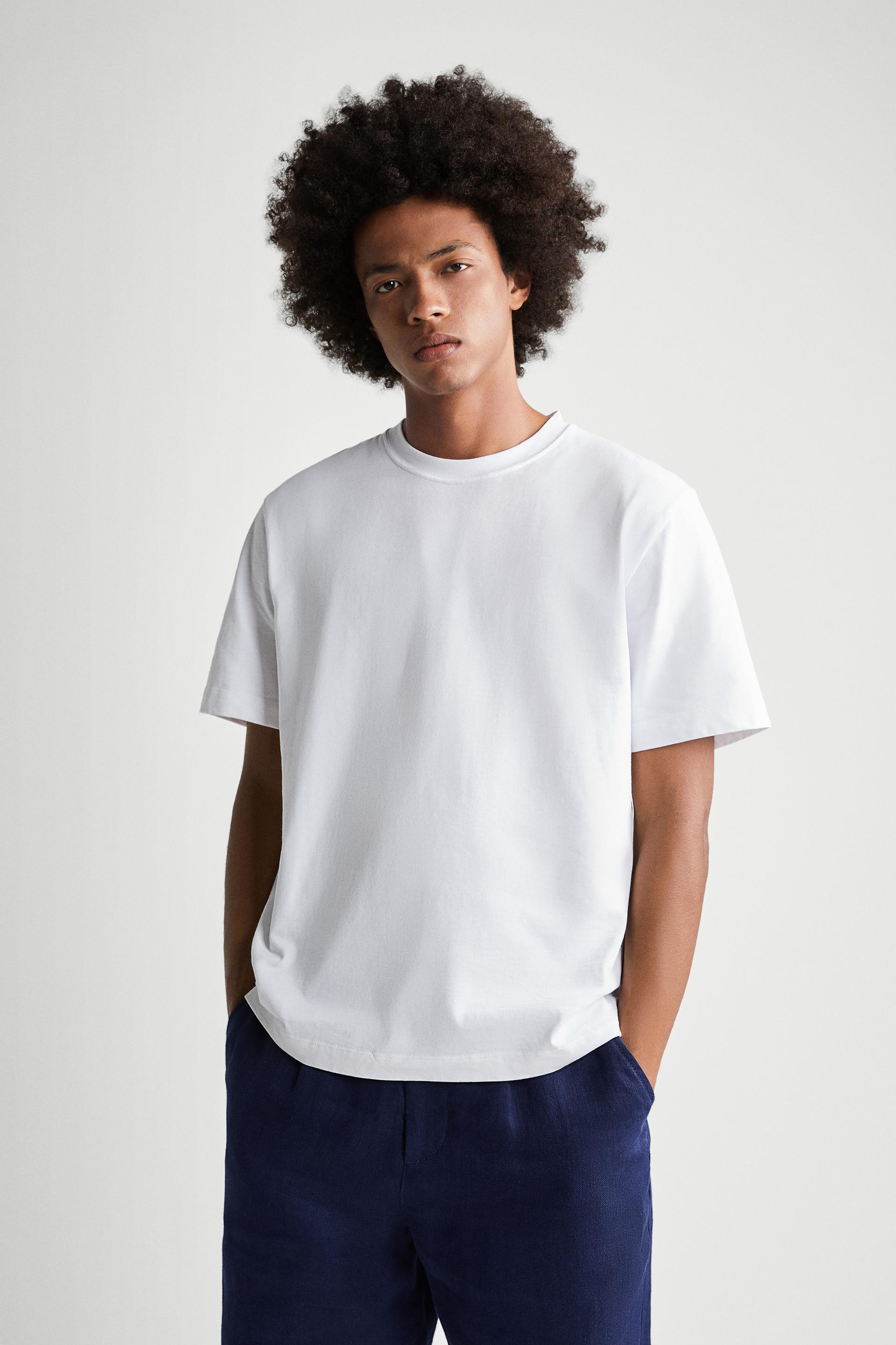 Zara BASIC HEAVYWEIGHT T SHIRT 153610901 250 zara-basic-heavyweight-t-shirt-153610901-250