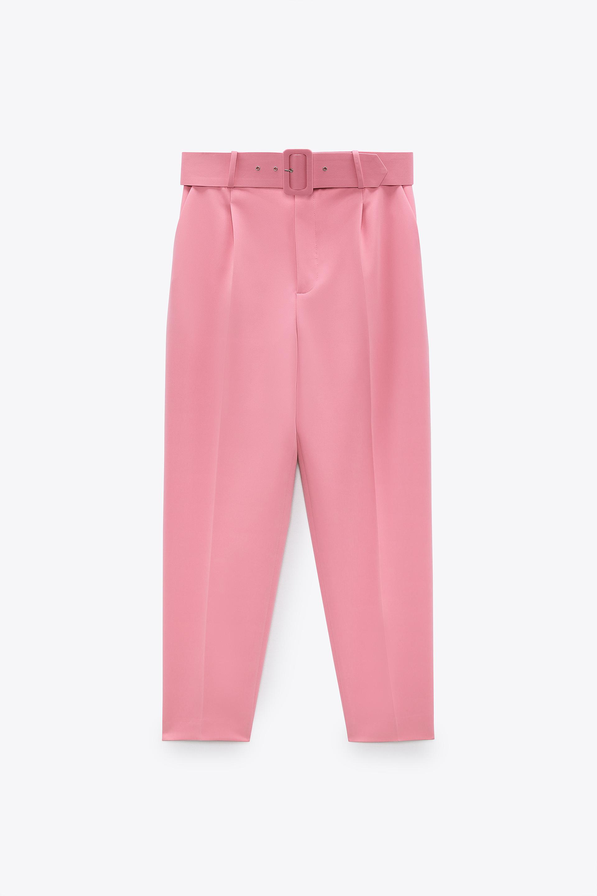 Zara BELTED PANTS 101325108 620 zara-belted-pants-101325108-620