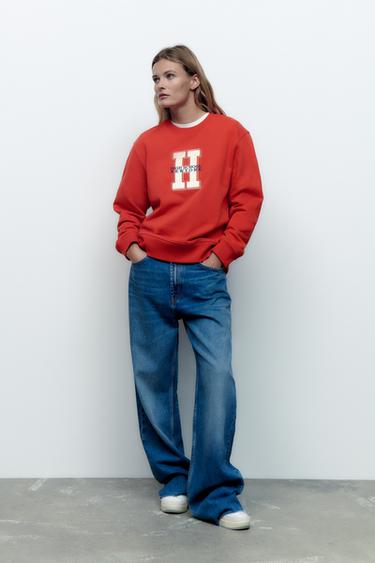 Women´s Red Sweatshirts | Online Sale | ZARA United States