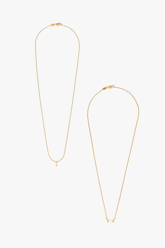ZIRCONIA CHAIN PACK - LIMITED EDITION - Golden | ZARA Spain