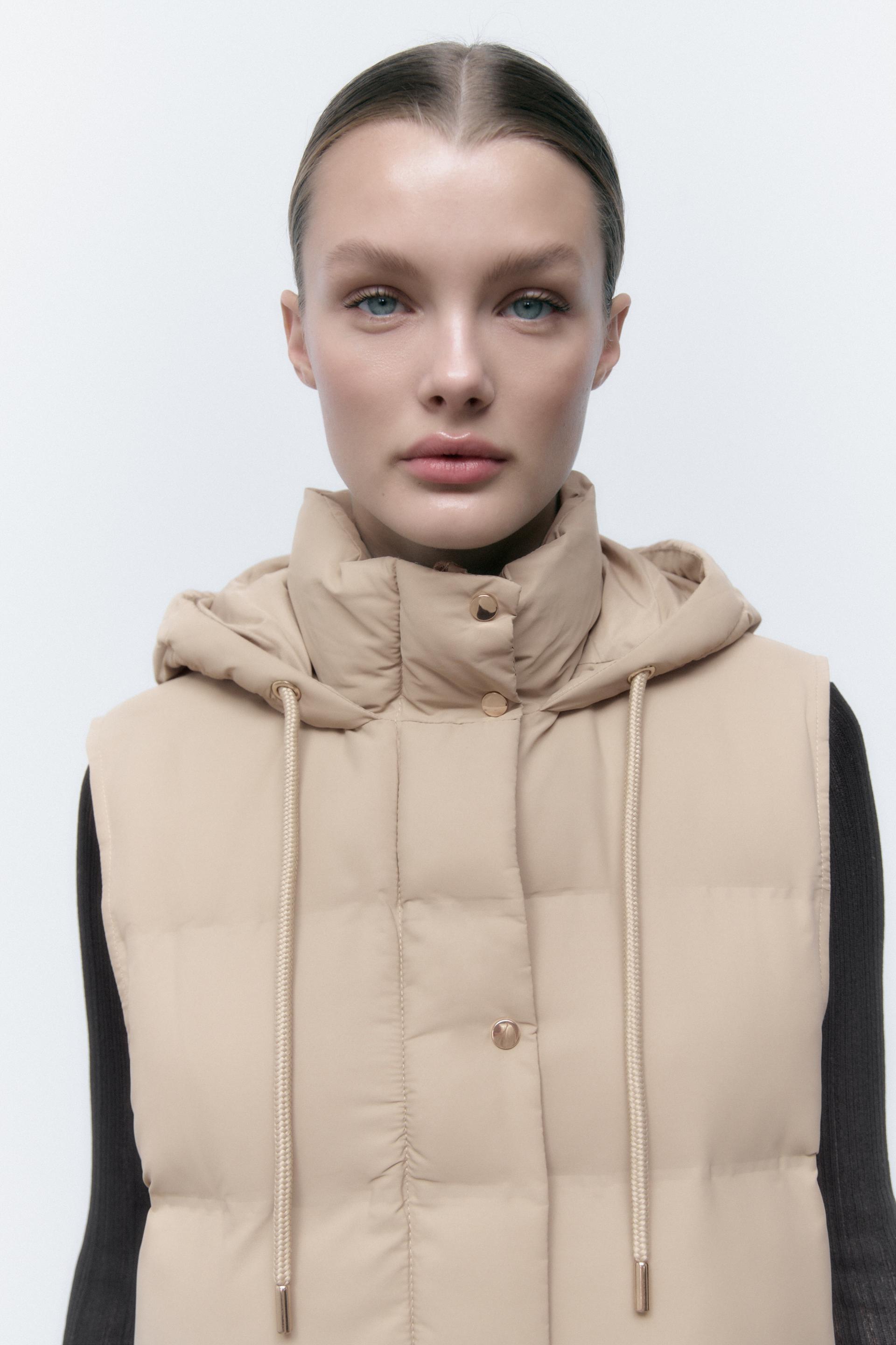 Gilet With Hood Zara at Jake Spragg blog