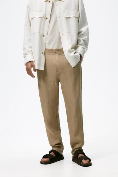 Men's Linen Trousers | Explore our New Arrivals | ZARA India