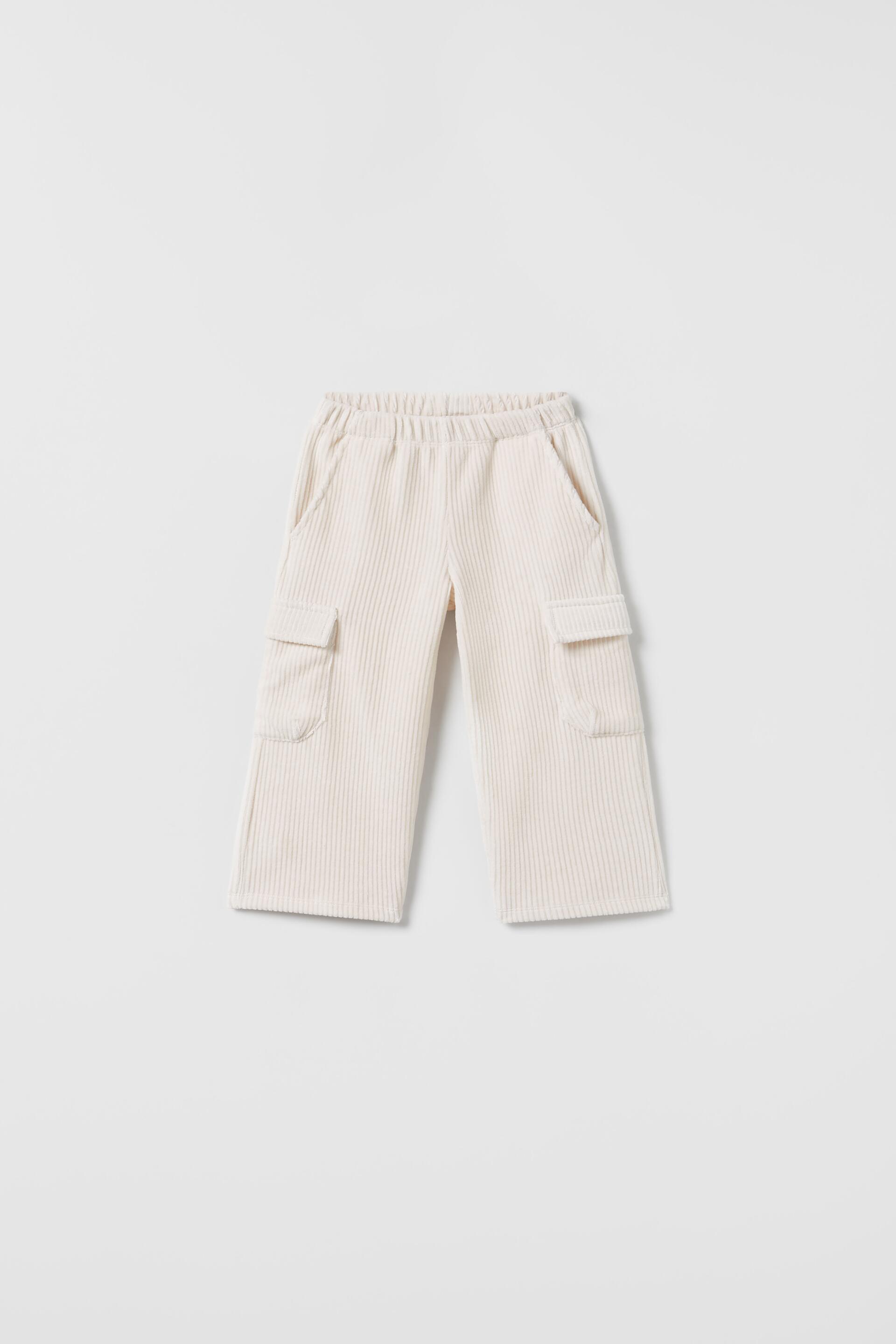 CORDUROY CARGO TROUSERS Cream ZARA Georgia corduroy-cargo-trousers-cream-zara-georgia