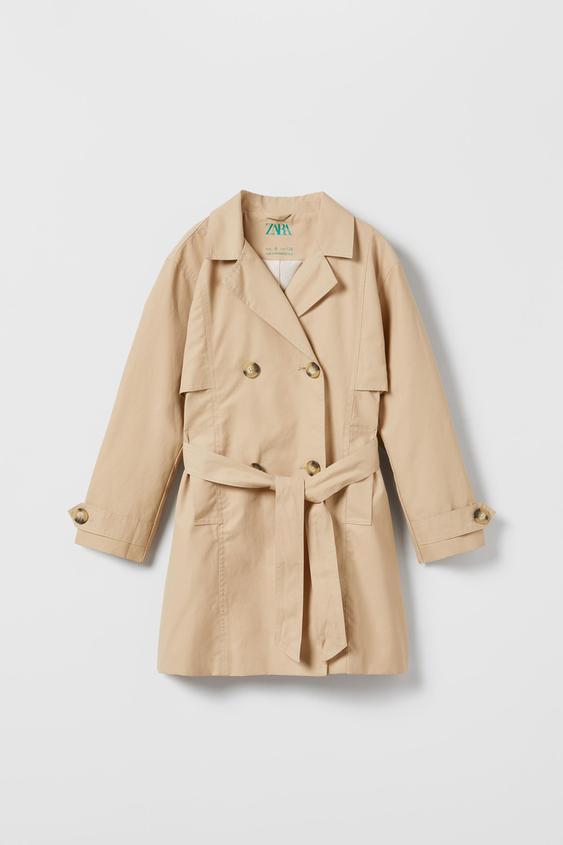 BASIC TRENCH COAT - camel | ZARA Singapore