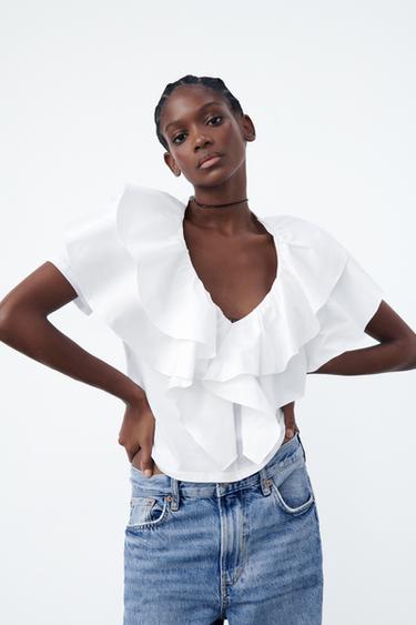 Women's V-neck T-shirts | ZARA Australia