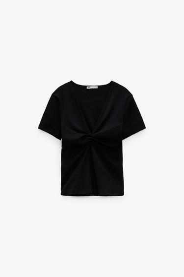 Women's V-neck T-shirts | Explore our New Arrivals | ZARA Australia
