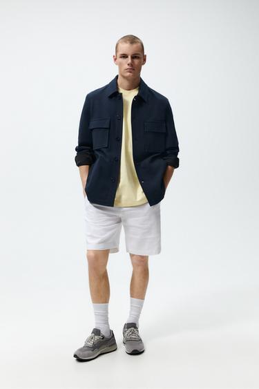 Calções de Linho para Homem | ZARA Portugal