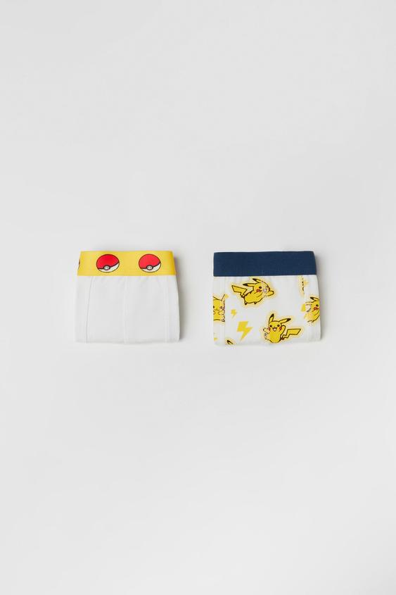 KIDS/ SET DE DOI BOXERI CU PIKACHU POKÉMON TM © NINTENDO - Alb | ZARA ...