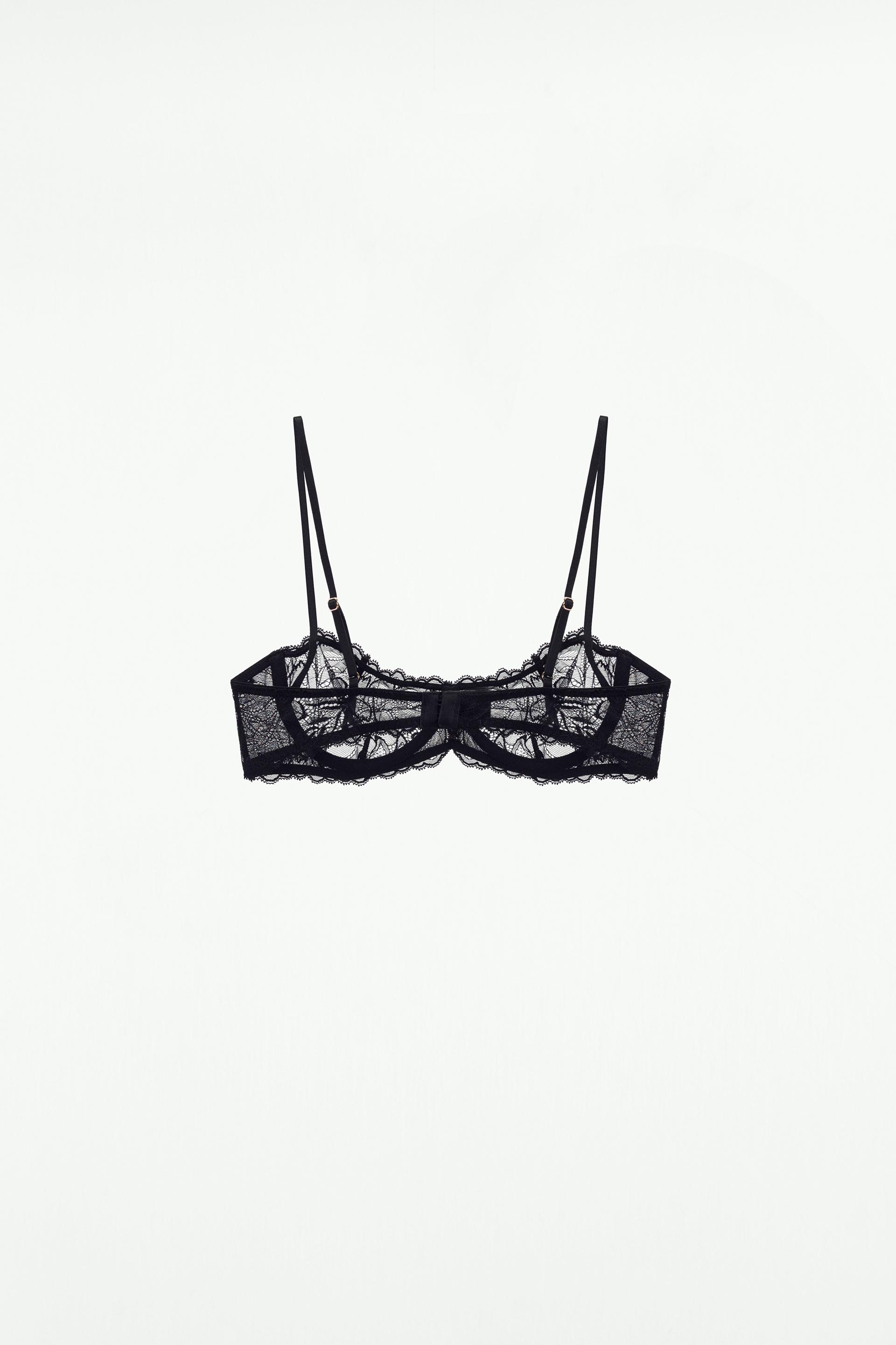Black Lace Bra