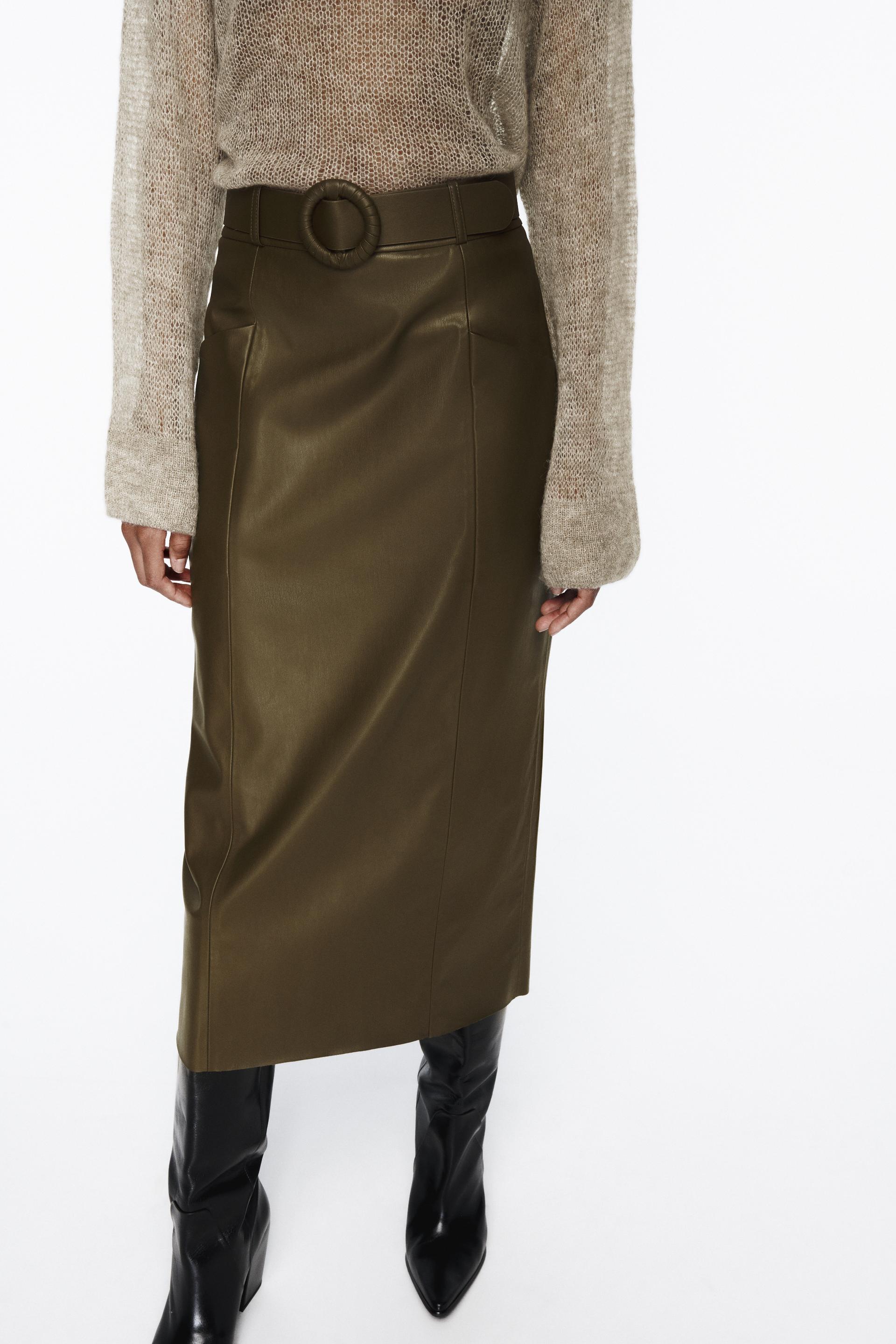 Leather Pencil Skirt