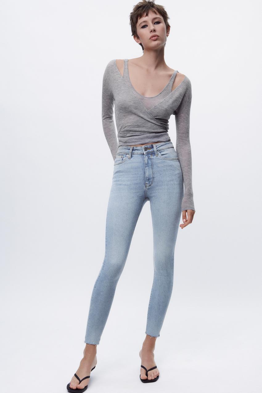 Light Blue Skinny Jeans For Women
