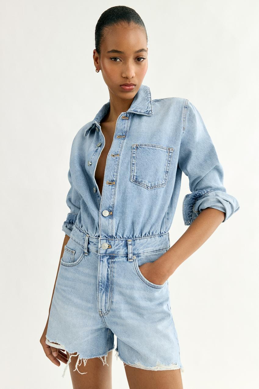 Denim Rompers