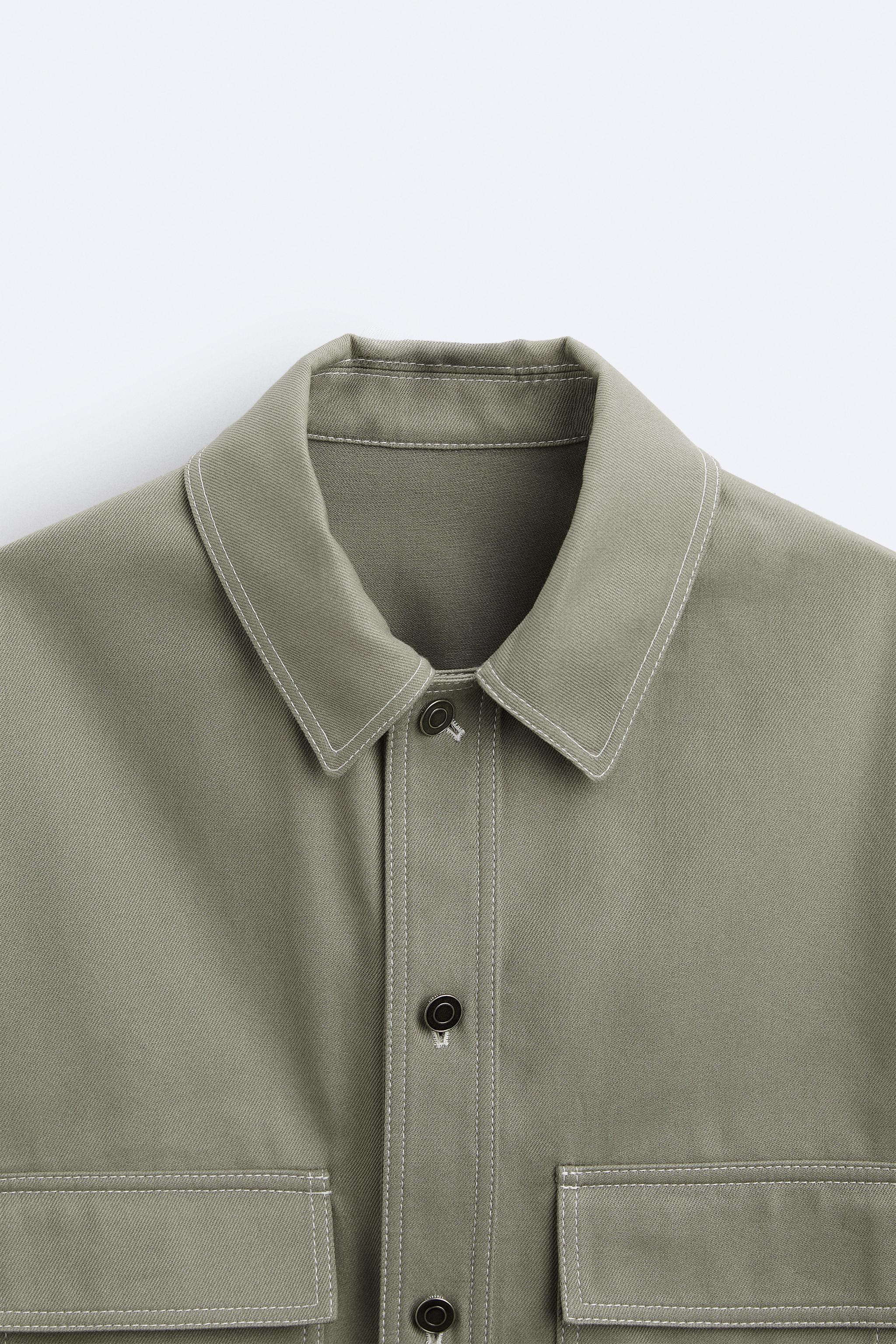 Zara BOXY FIT TOPSTITCHED JACKET | Mall of America® Zara BOXY FIT TOPSTITCHED JACKET | Mall of America®