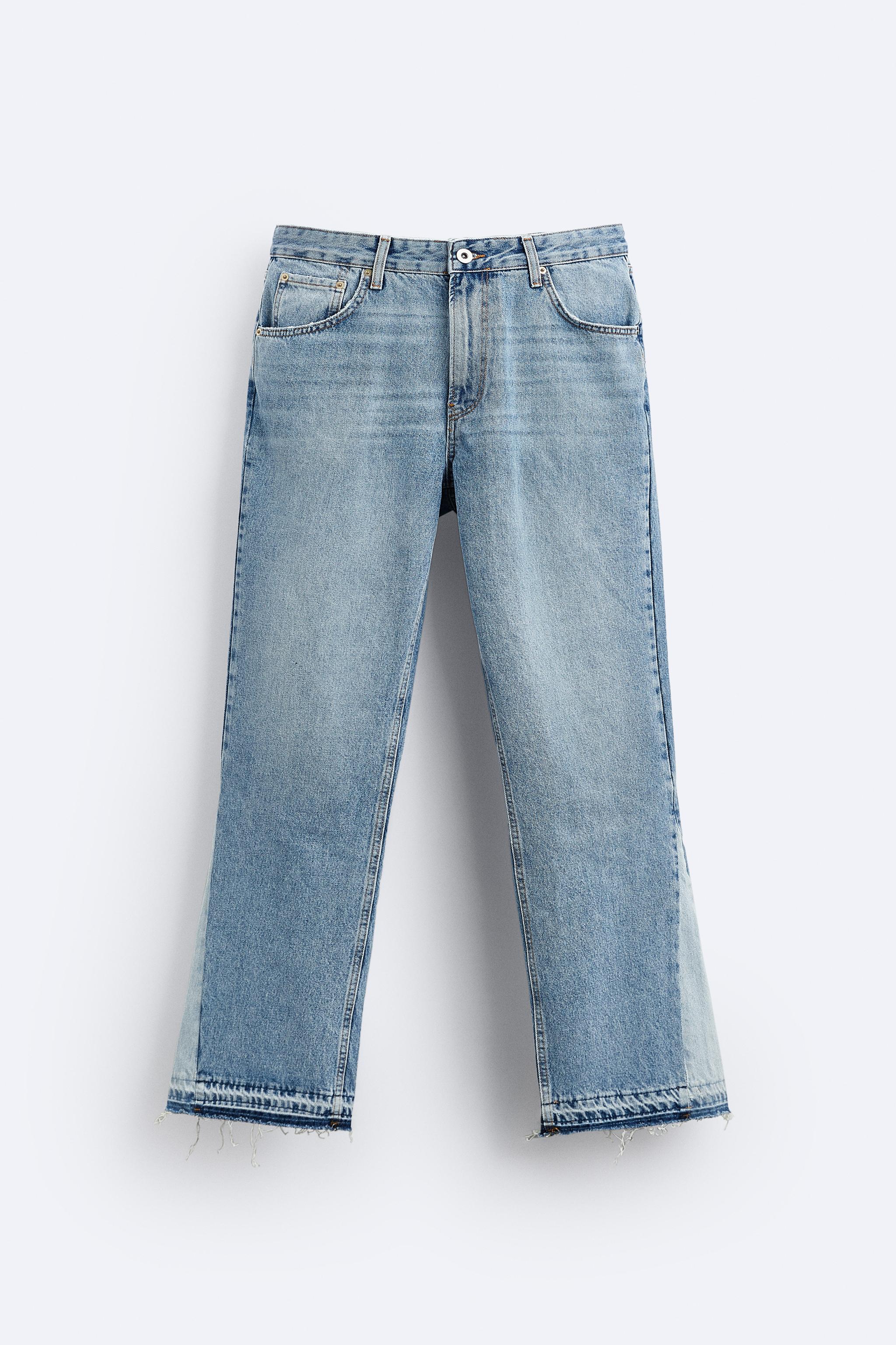 Zara FLARED FIT PATCHWORK JEANS | Mall of America®