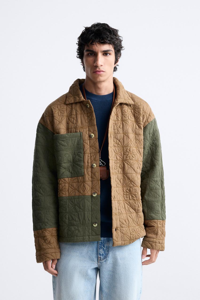 Patchwork Jacket Men