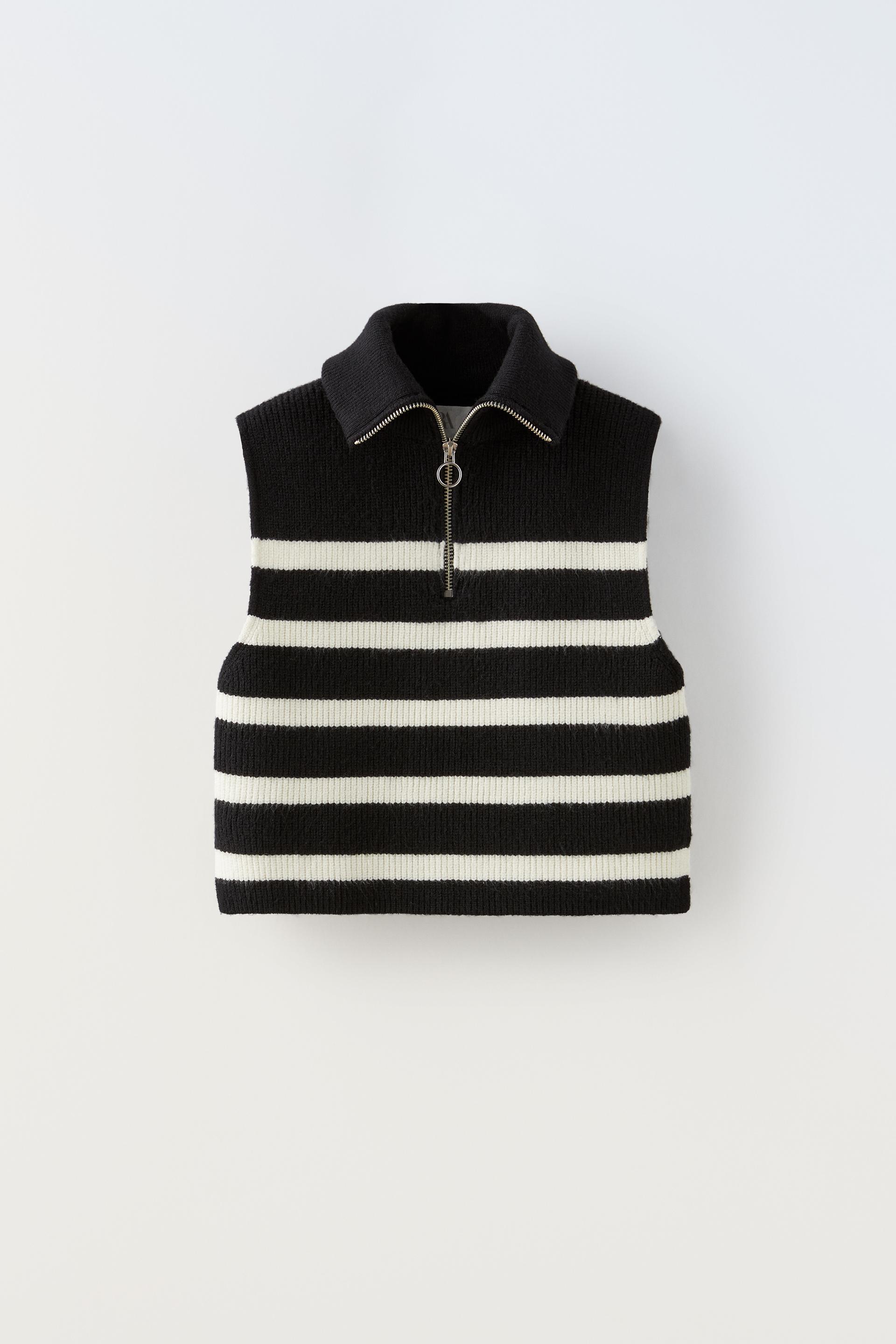 KNIT VEST WITH ZIP Black ZARA UAE Dubai Sharjah Ajman UAQ Fujairah KNIT VEST WITH ZIP Black ZARA UAE Dubai Sharjah Ajman UAQ Fujairah