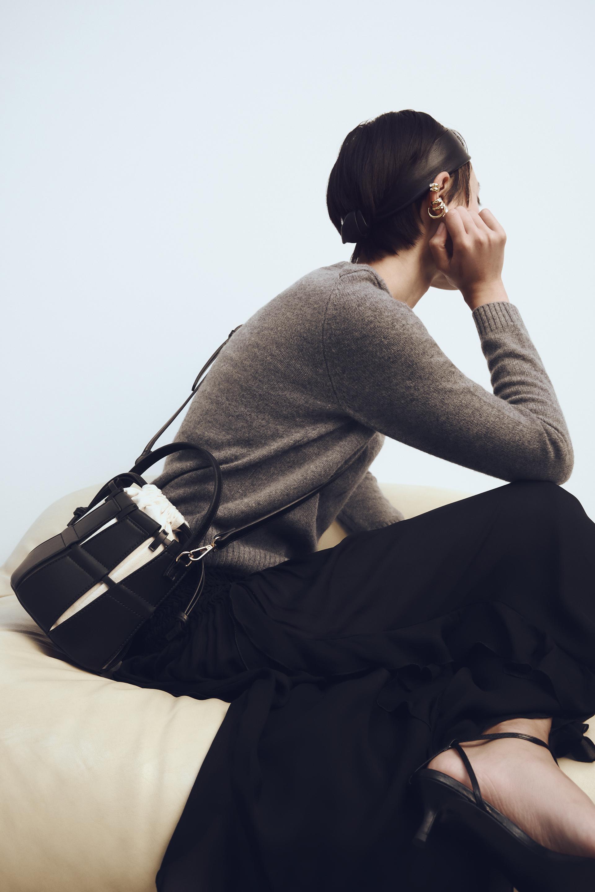 Zara Topstitched Bucket Bag Mall Of America®