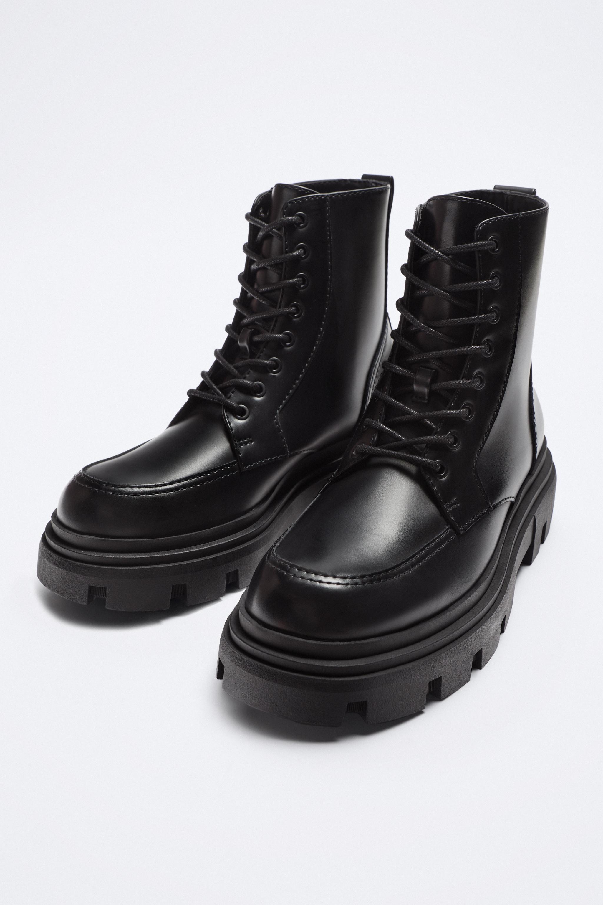 Zara CHUNKY SOLE LACE-UP BOOT | Mall of America®