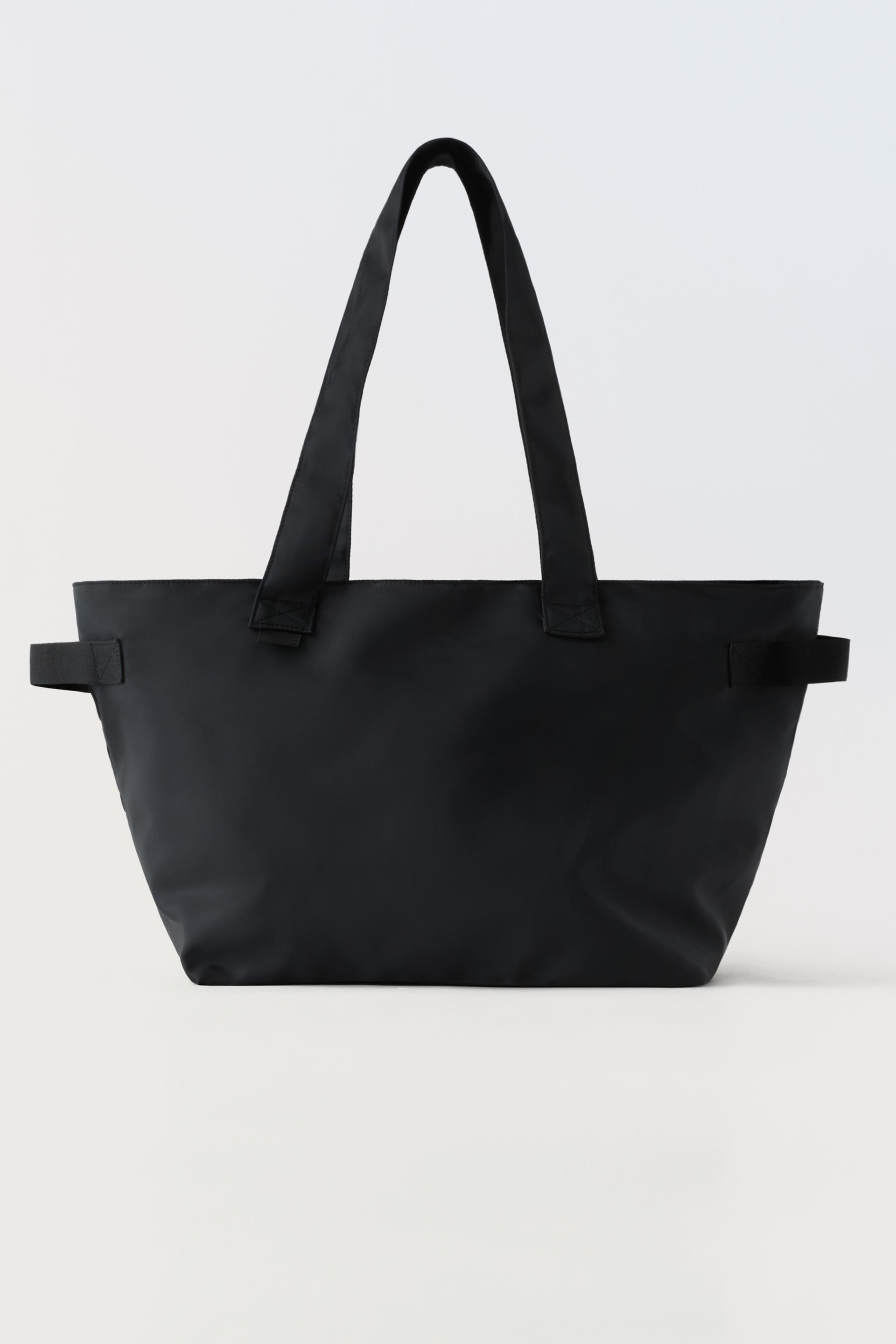 TOTE WITH INTERIOR BAG Black ZARA Georgia tote-with-interior-bag-black-zara-georgia