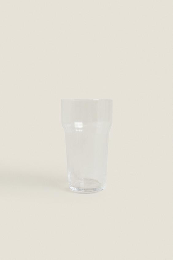 GLASS SOFT DRINK TUMBLER WITH LINE DESIGN | ZARA Turkey GLASS SOFT DRINK TUMBLER WITH LINE DESIGN | ZARA Turkey