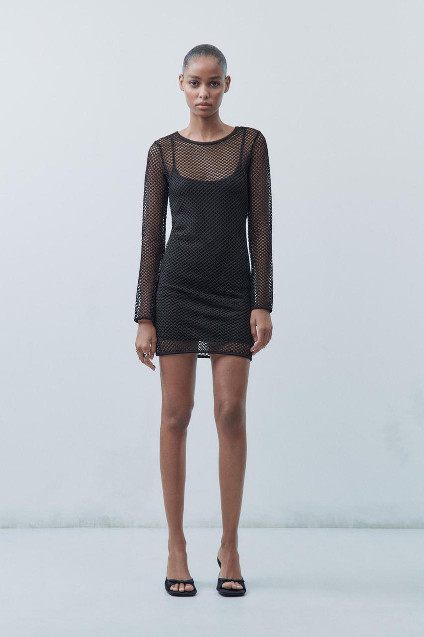 Mesh Mini Dress